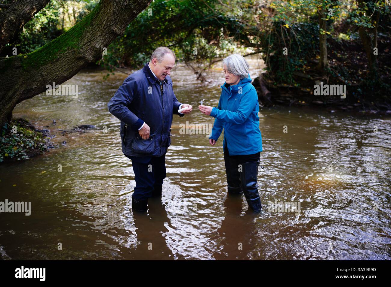 Liberal Democrats leader Sir Ed Davey and Claire Young, MP for ...