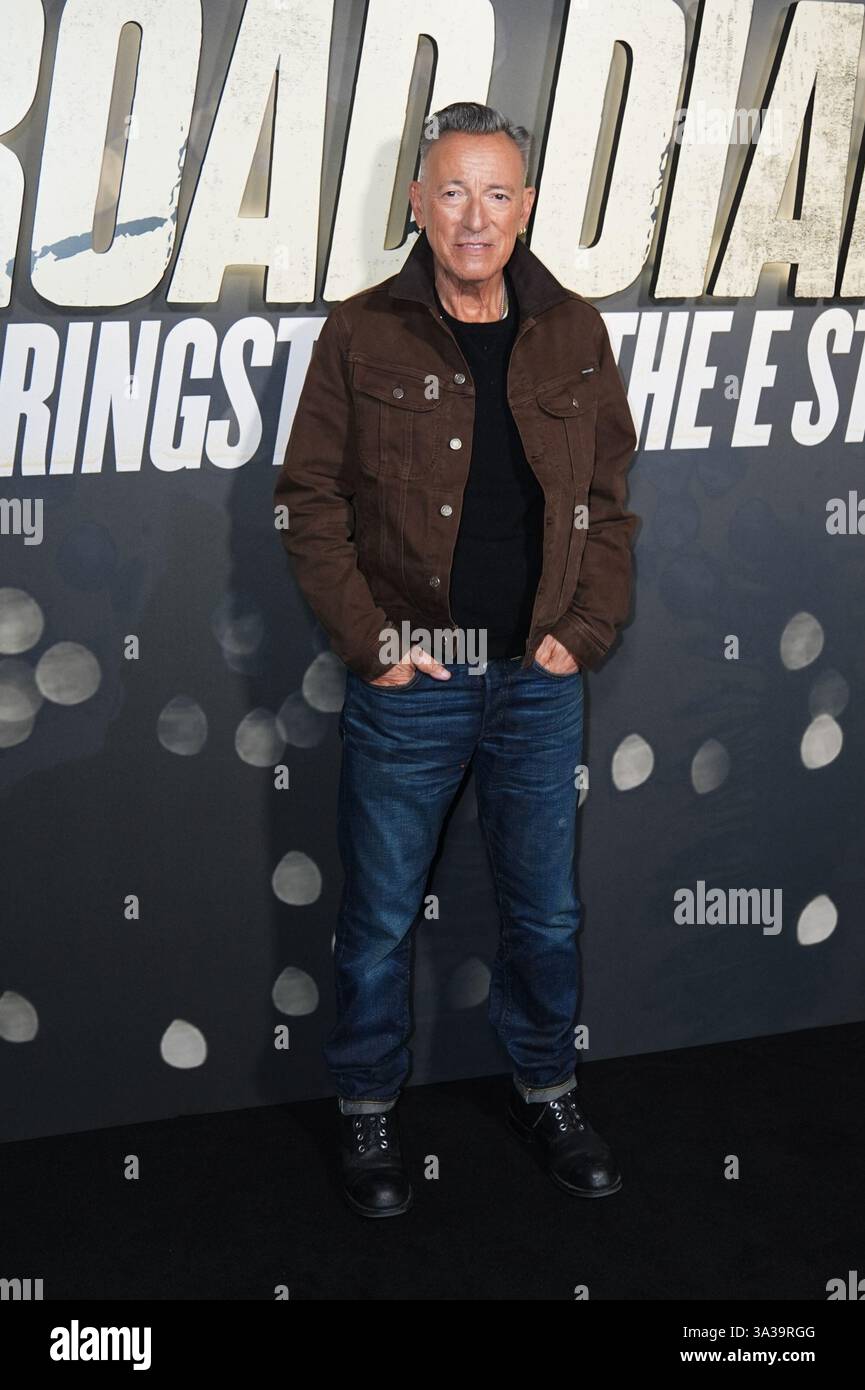 Bruce Springsteen attends the UK premiere of Road Diary: Bruce ...