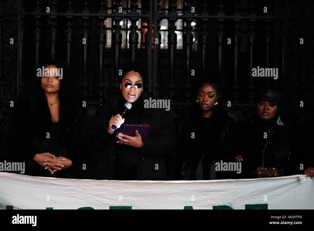 Temi Mawale (left), Kayza Rose (second left) and Sheeda Queen (right ...