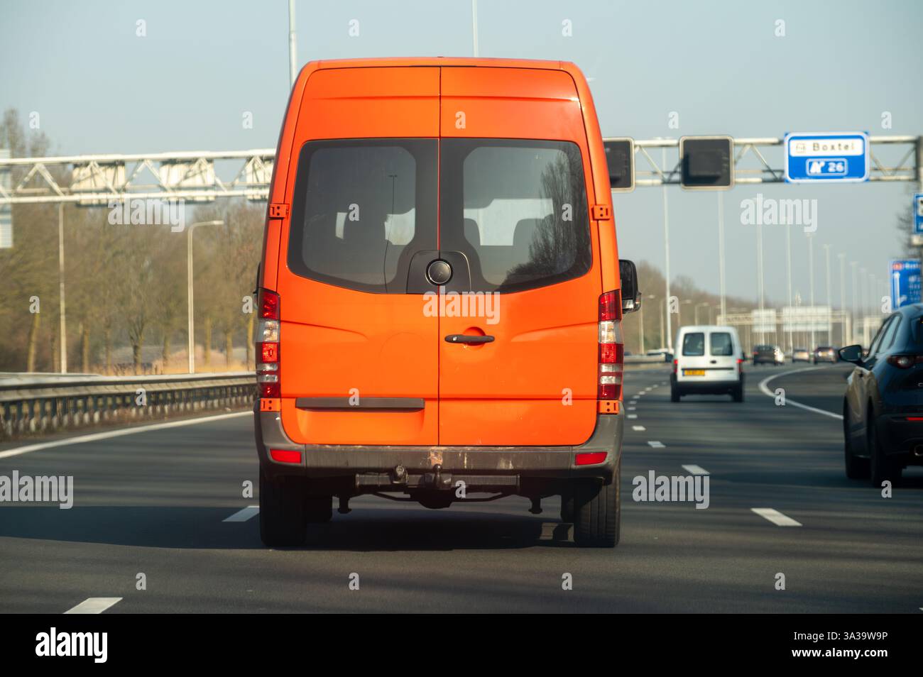 Road network infractrusture in Netherlands, driving safe on high ...