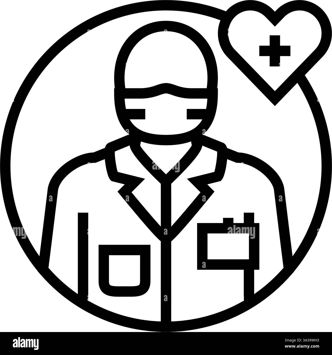 healthcare provider medicine line icon vector illustration Stock Vector ...