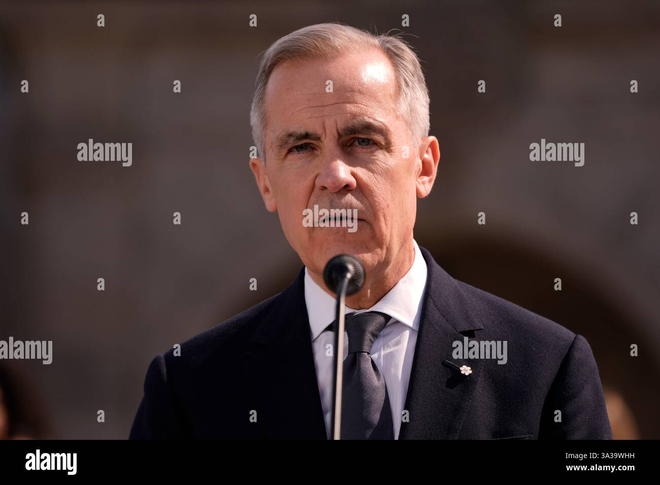 Ottawa, Canada. 14th Mar, 2025. Prime Minister Mark Carney following a ...