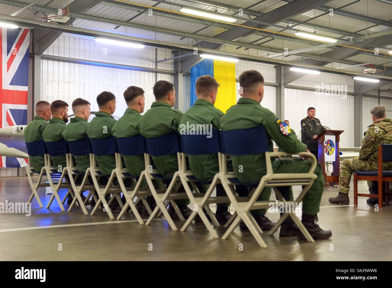 EMBARGOED TO 1500 TUESDAY OCTOBER 22 Ukrainian pilots, who have ...