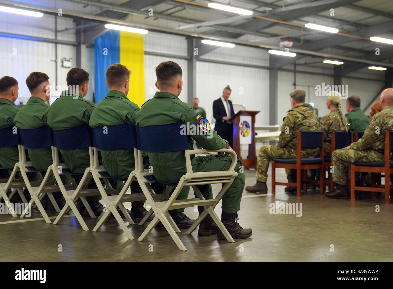 EMBARGOED TO 1500 TUESDAY OCTOBER 22 Ukrainian pilots, who have ...