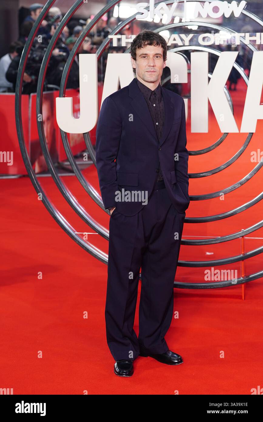 Nick Blood attending the Day of the Jackal UK premiere at Queen ...