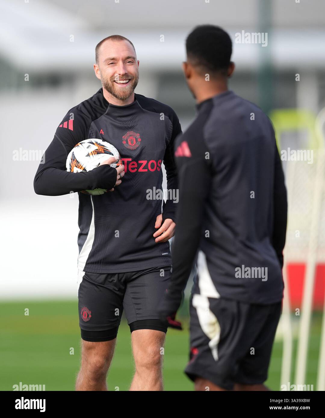 Manchester United's Christian Eriksen during a training session at ...