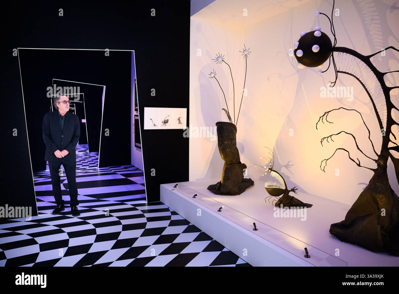 EDITORIAL USE ONLY Tim Burton visits 'The World of Tim Burton', a new ...