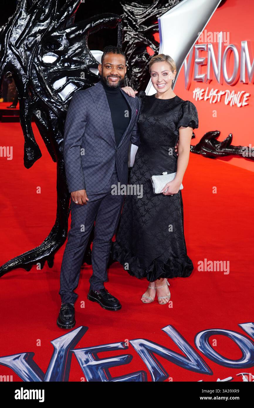 JB Gill and Amy Dowden attending the Venom: The Last Dance UK premiere ...