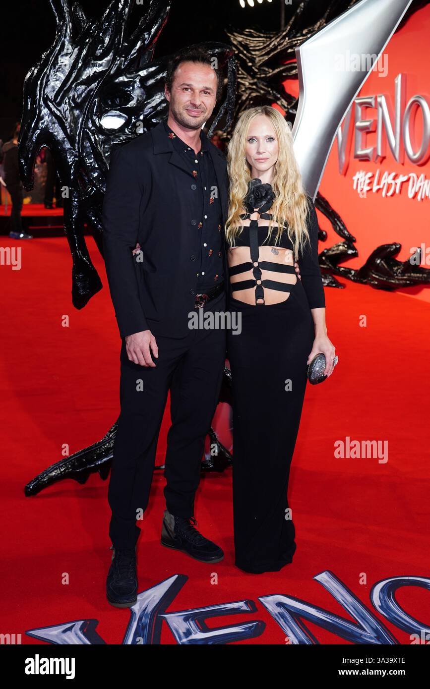 Michal Szymanski and Juno Temple attending the Venom: The Last Dance UK ...