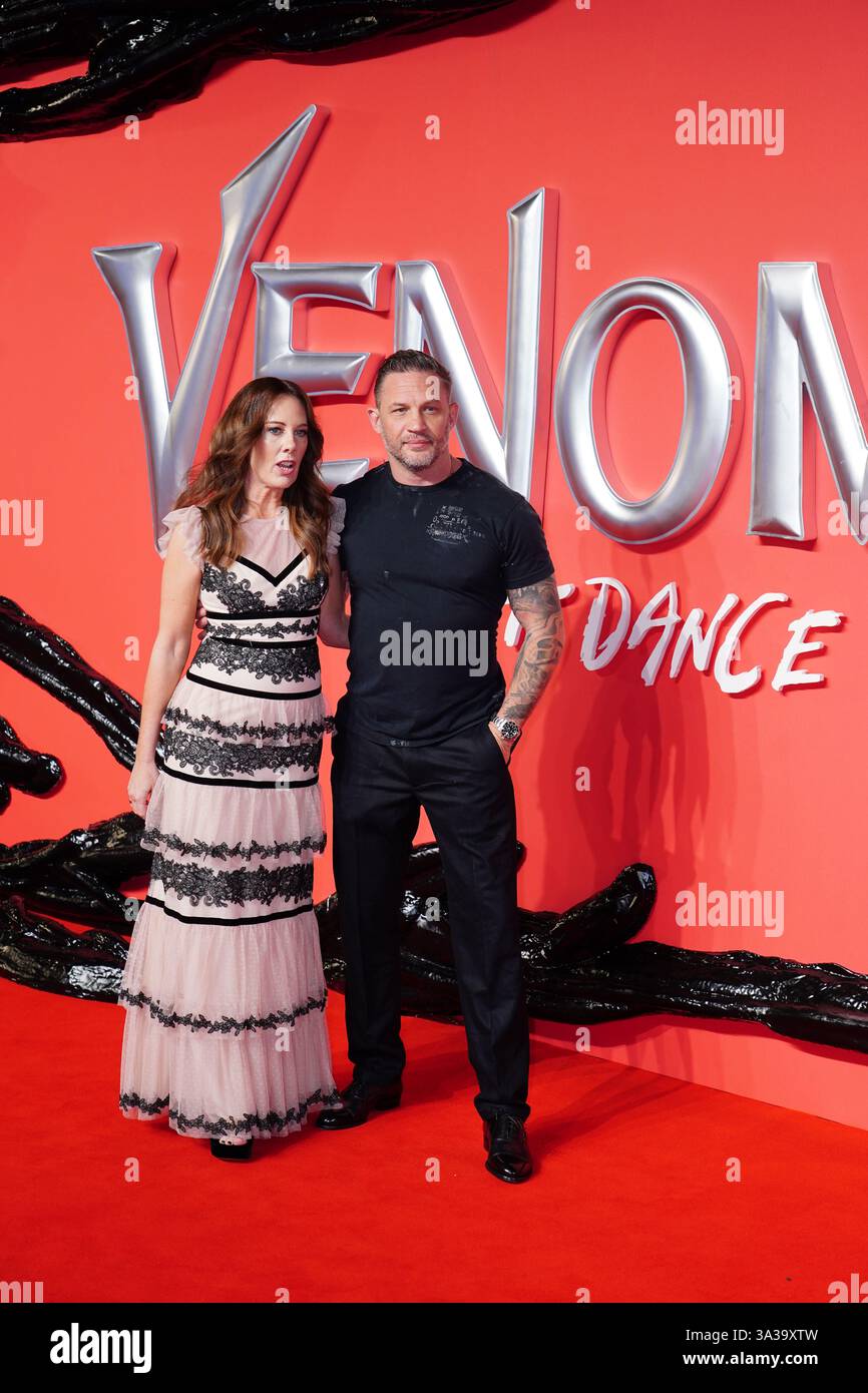 Kelly Marcel and Tom Hardy attending the Venom: The Last Dance UK ...