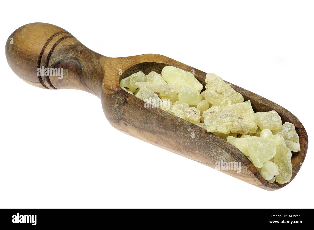 Al-Hojari Boswellia sacra frankincense resin from Oman in an olive wood ...