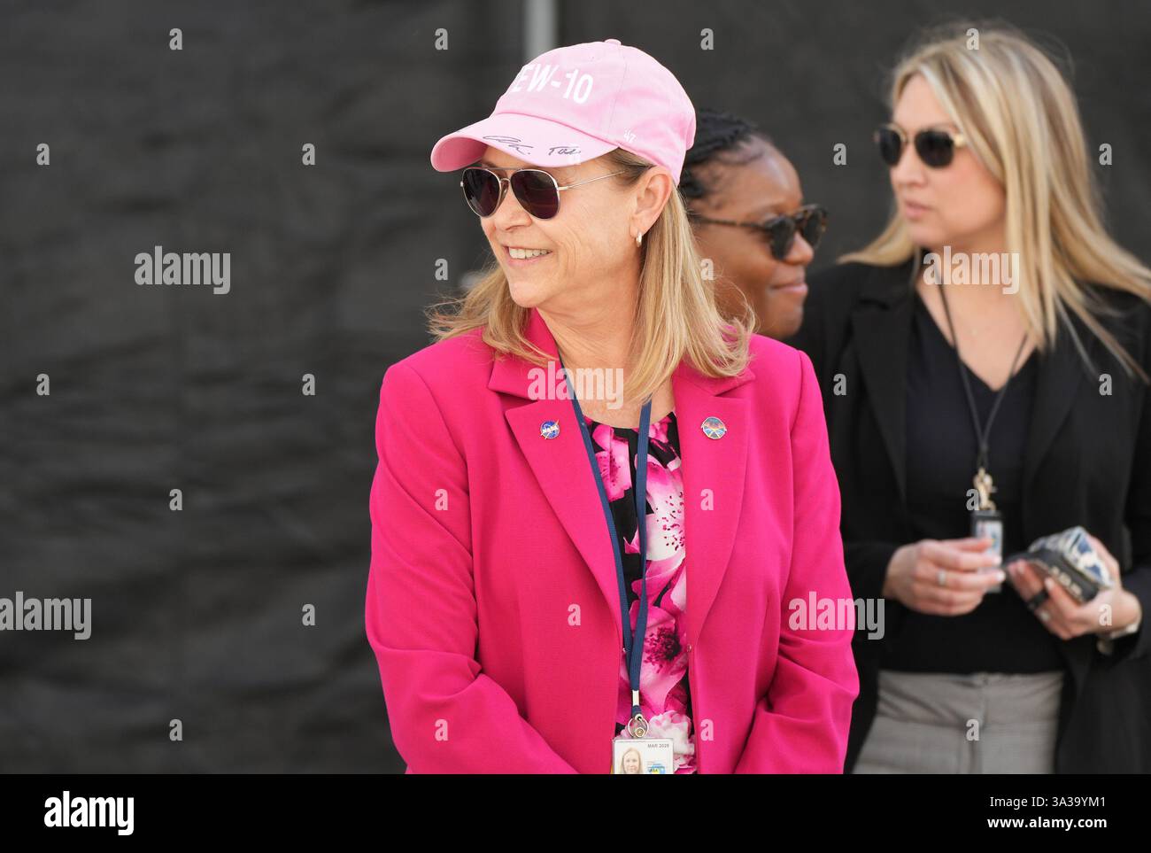 NASA Administrator Janet Metro watches as the SpaceX NASA Crew-10 ...