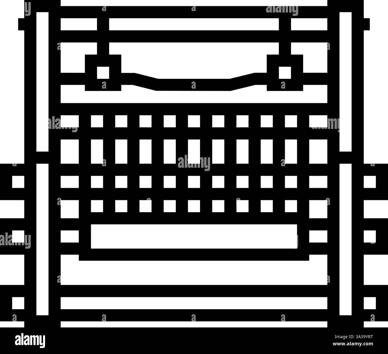 manual loom industry line icon vector illustration Stock Vector Image ...