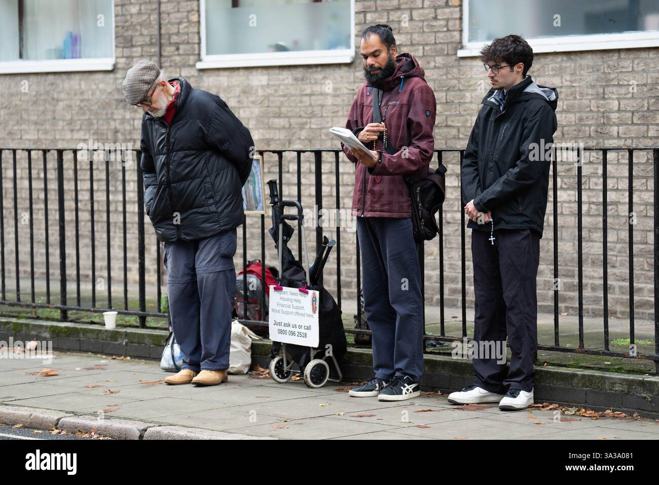 Anti abortion protesters outside the MSI Reproductive Choices clinic in ...
