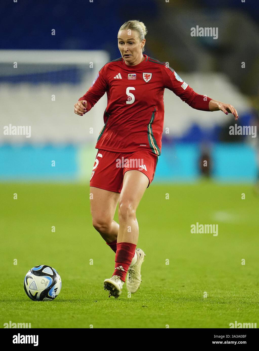 Wales' Rhiannon Roberts during the UEFA Women's Championship Qualifiers ...