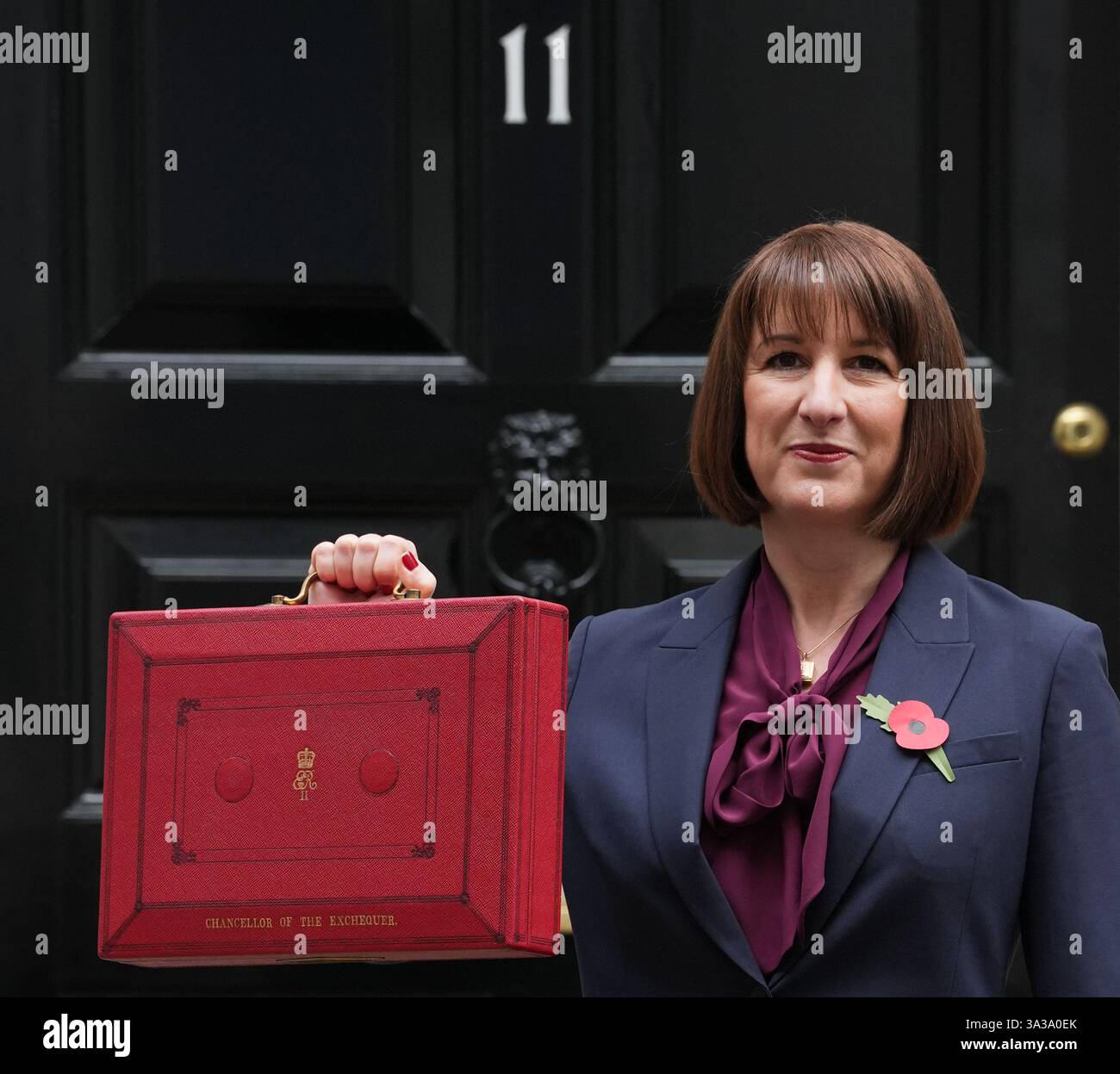 Chancellor of the Exchequer Rachel Reeves poses outside 11 Downing ...