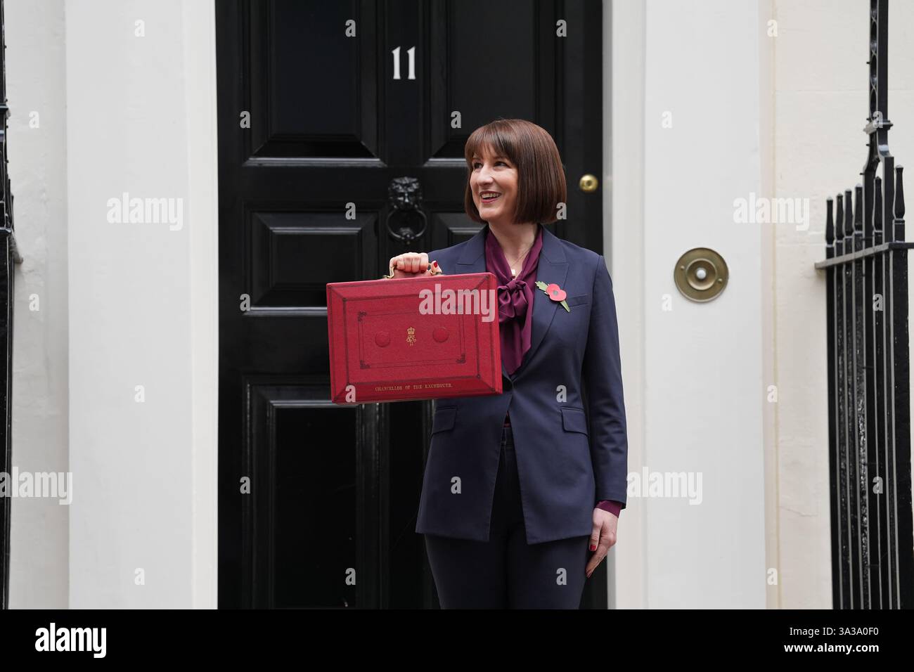 Chancellor of the Exchequer Rachel Reeves poses outside 11 Downing ...