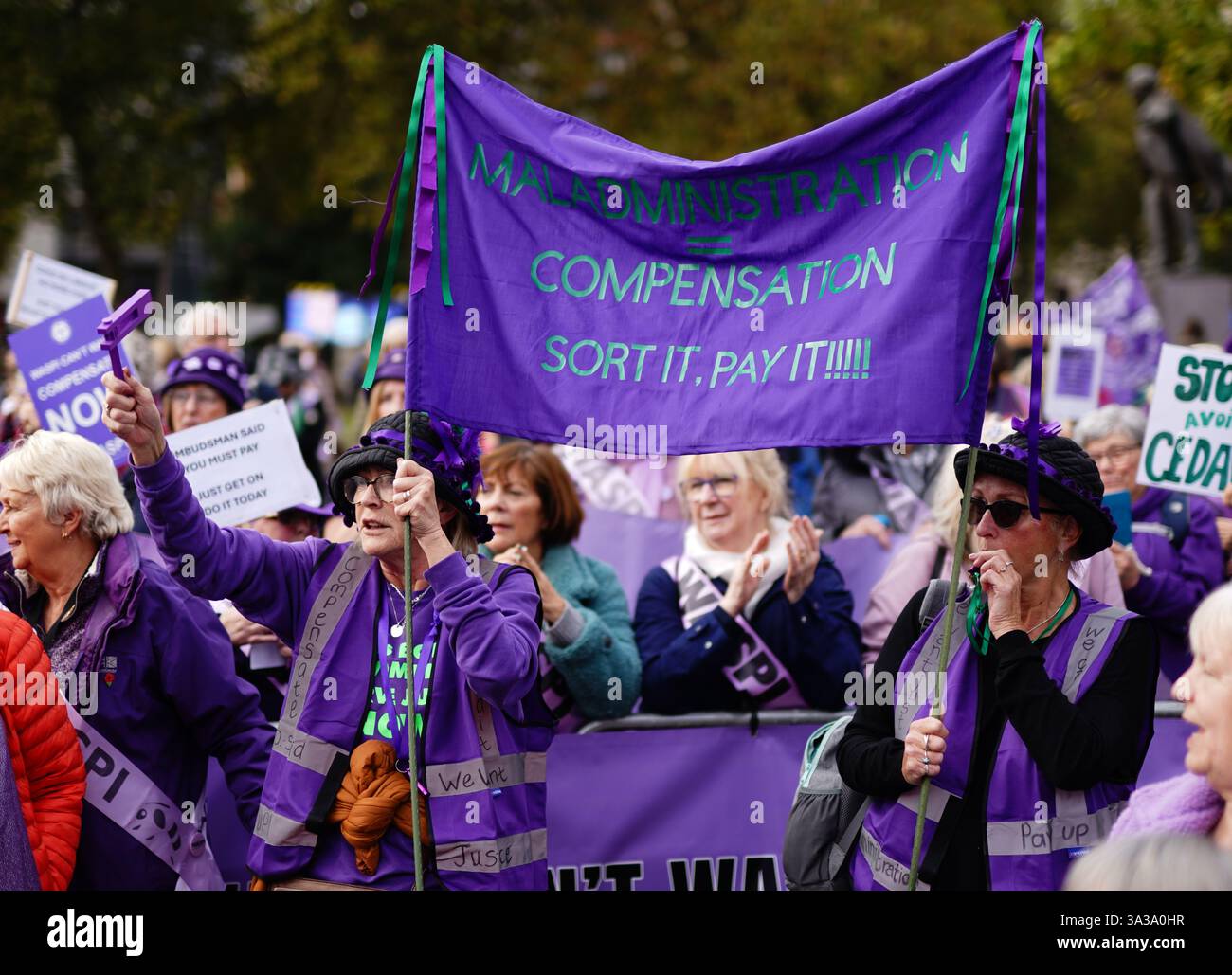 Waspi (Women Against State Pension Inequality) campaigners stage a ...