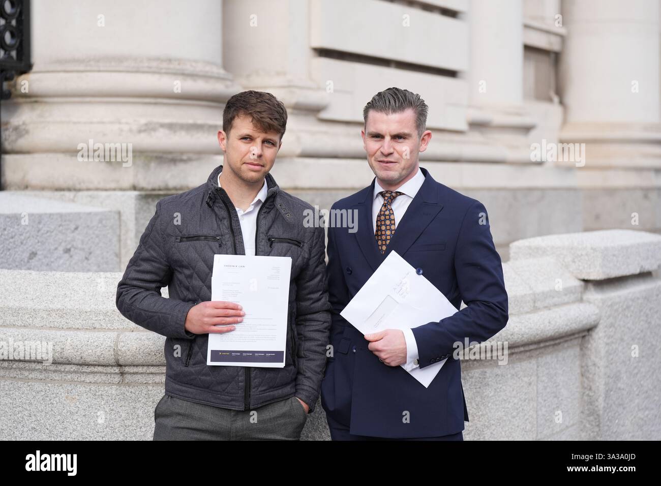 Brian Cuthbert (left), deputy director of Uplift and solicitor Darragh ...