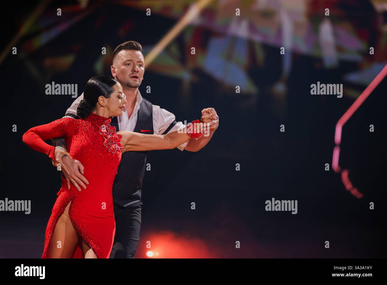 Cologne, Germany. 14th Mar, 2025. Ben Zucker, singer, and Malika ...