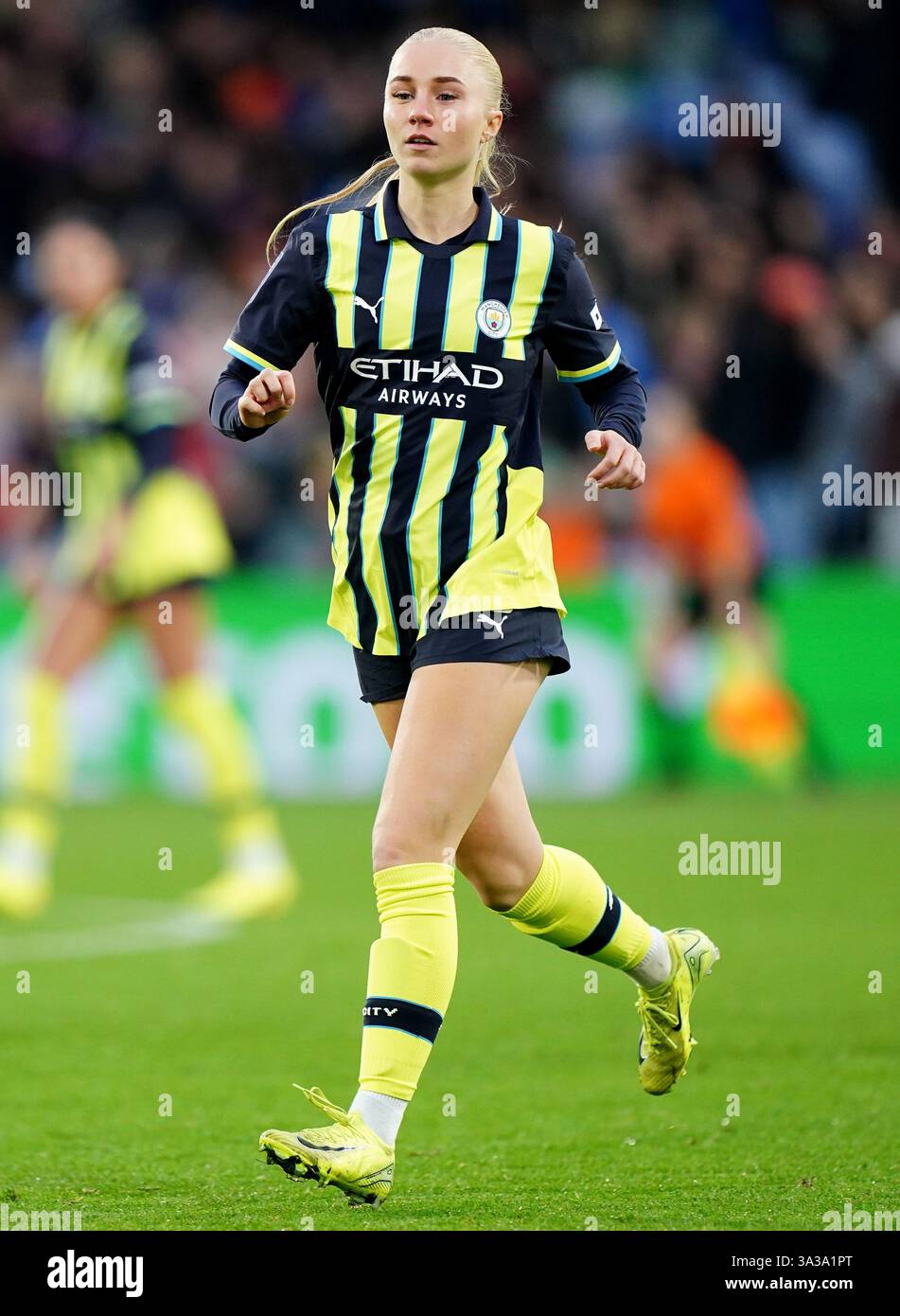 Manchester City's Laura Blindkilde during the Barclays Women's Super ...