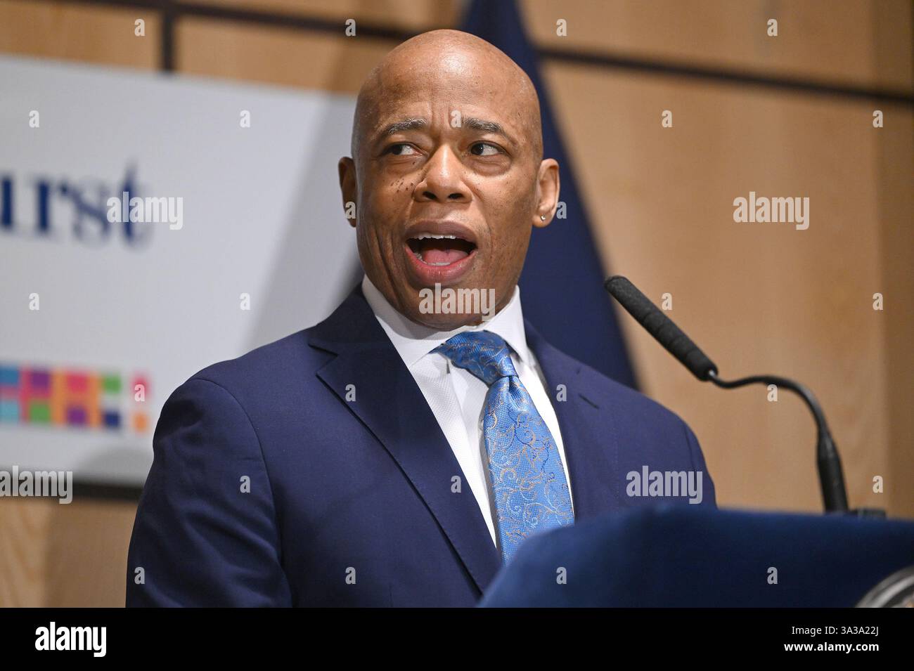 New York City Mayor Eric Adams speaks at the 'COVID-19 Five Year ...