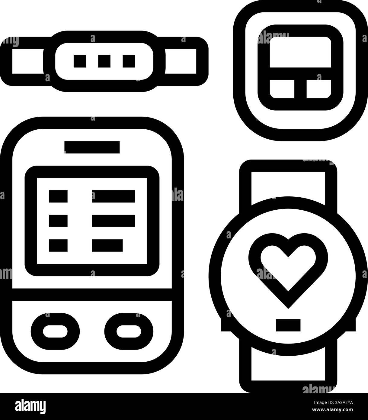 remote diagnostics tool healthcare innovation line icon vector ...