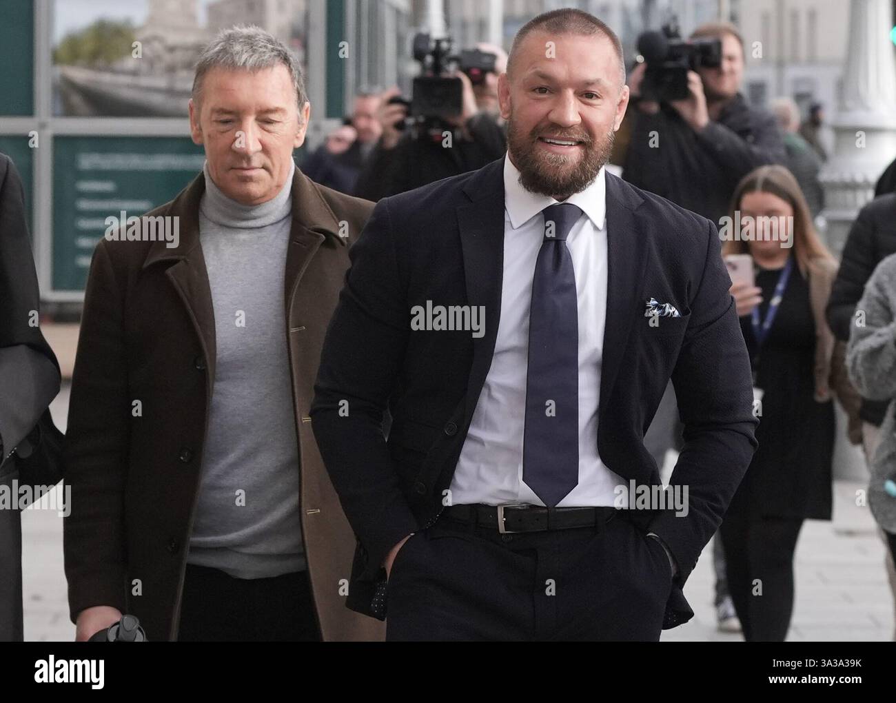 Mixed Martial Arts fighter Conor McGregor with his father Tony McGregor ...