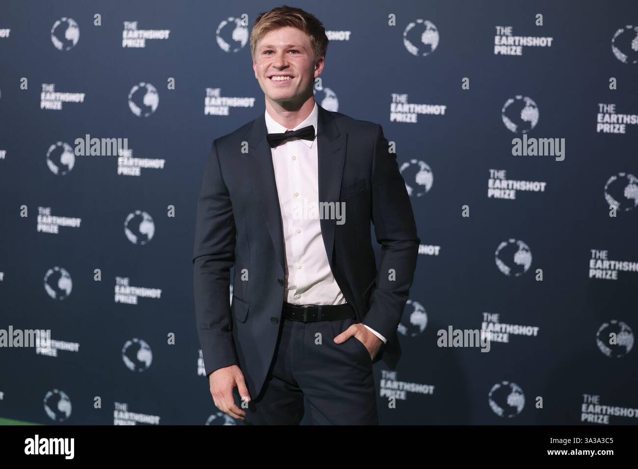 Australian conservationist and television presenter Robert Irwin reacts ...