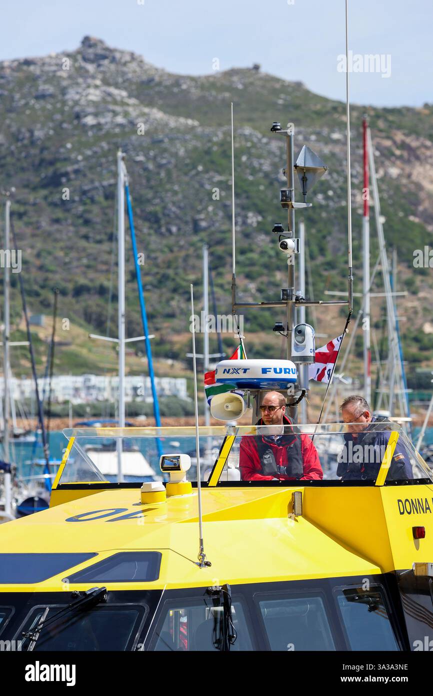 The Prince of Wales onboard the NSRI Lifeboat "Donna Nicholas" during a ...