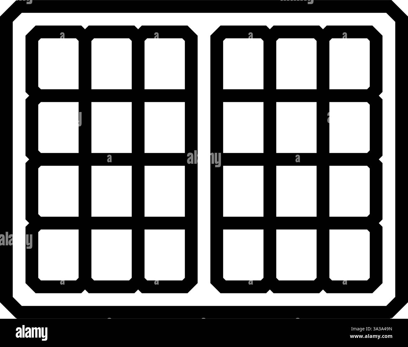 solar panel industry line icon vector illustration Stock Vector Image ...
