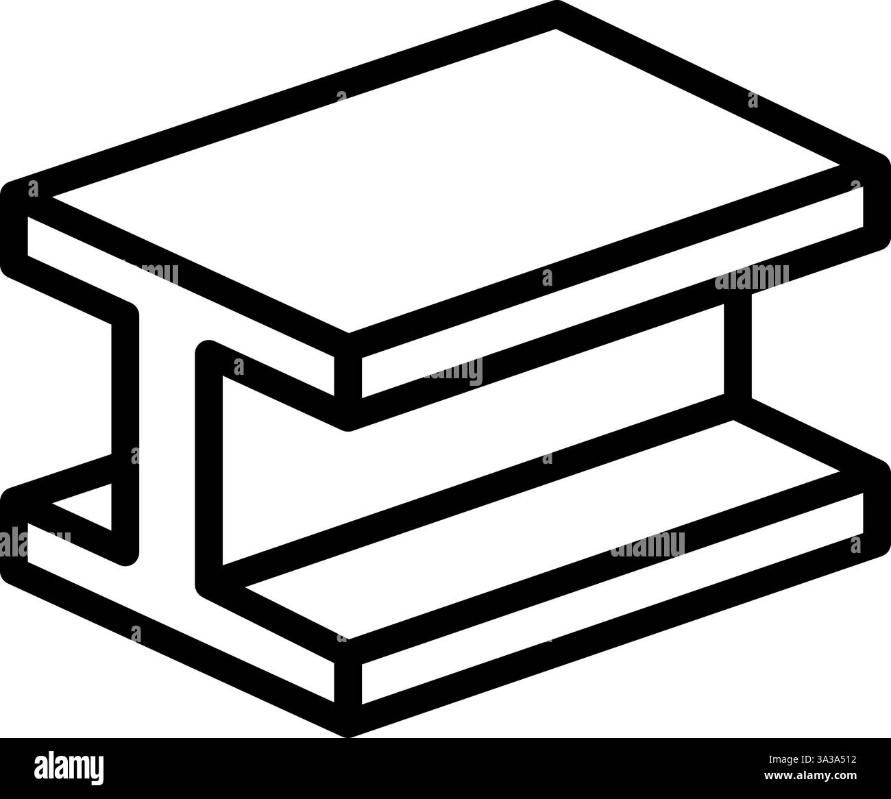 steel beam industry line icon vector illustration Stock Vector Image ...