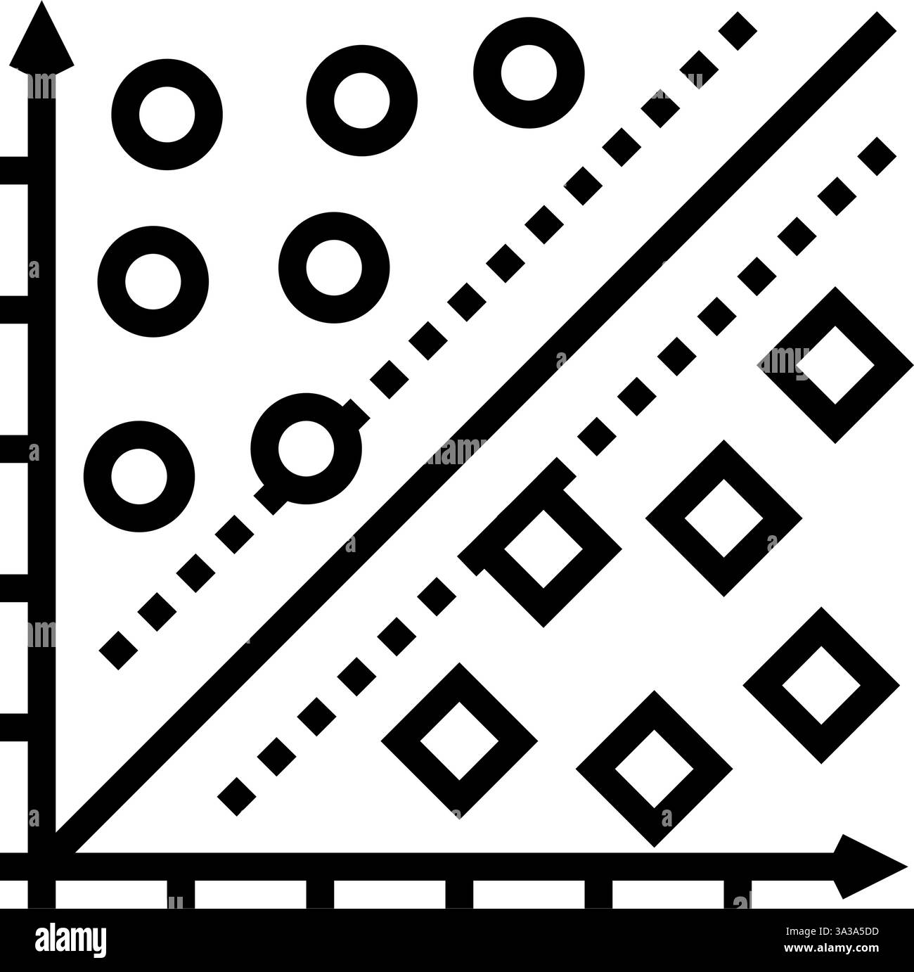 support vector machine svm line icon vector illustration Stock Vector Image & Art - Alamy