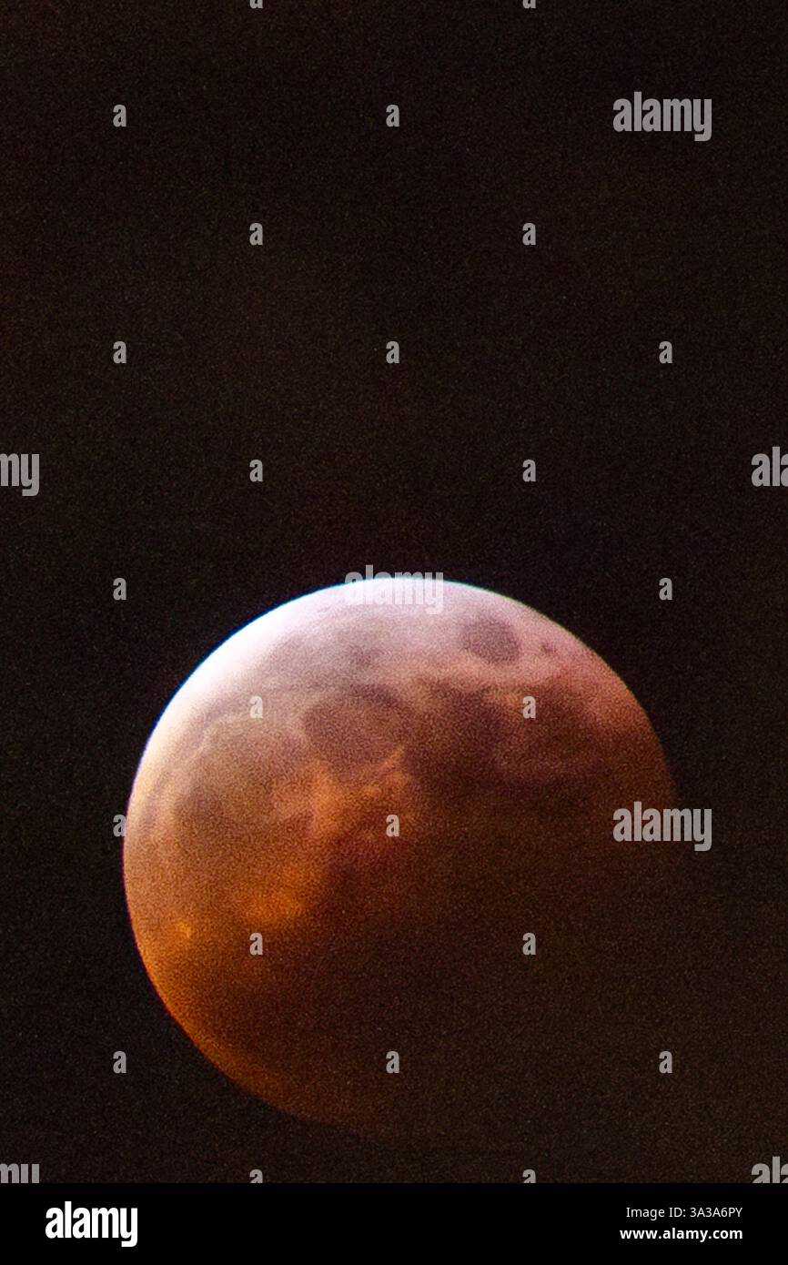 Blood Moon Eclipse in Alaska Anchorage, Alaska March 13, 20205: A mesmerizing total lunar ...