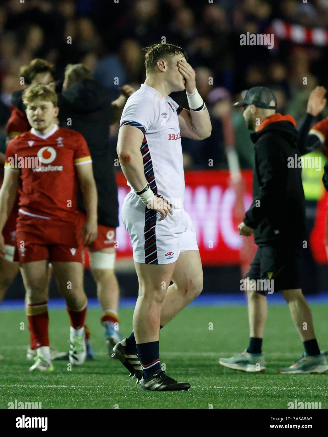 England's Ralph McEachran reacts at the full time whistle after the U20 ...
