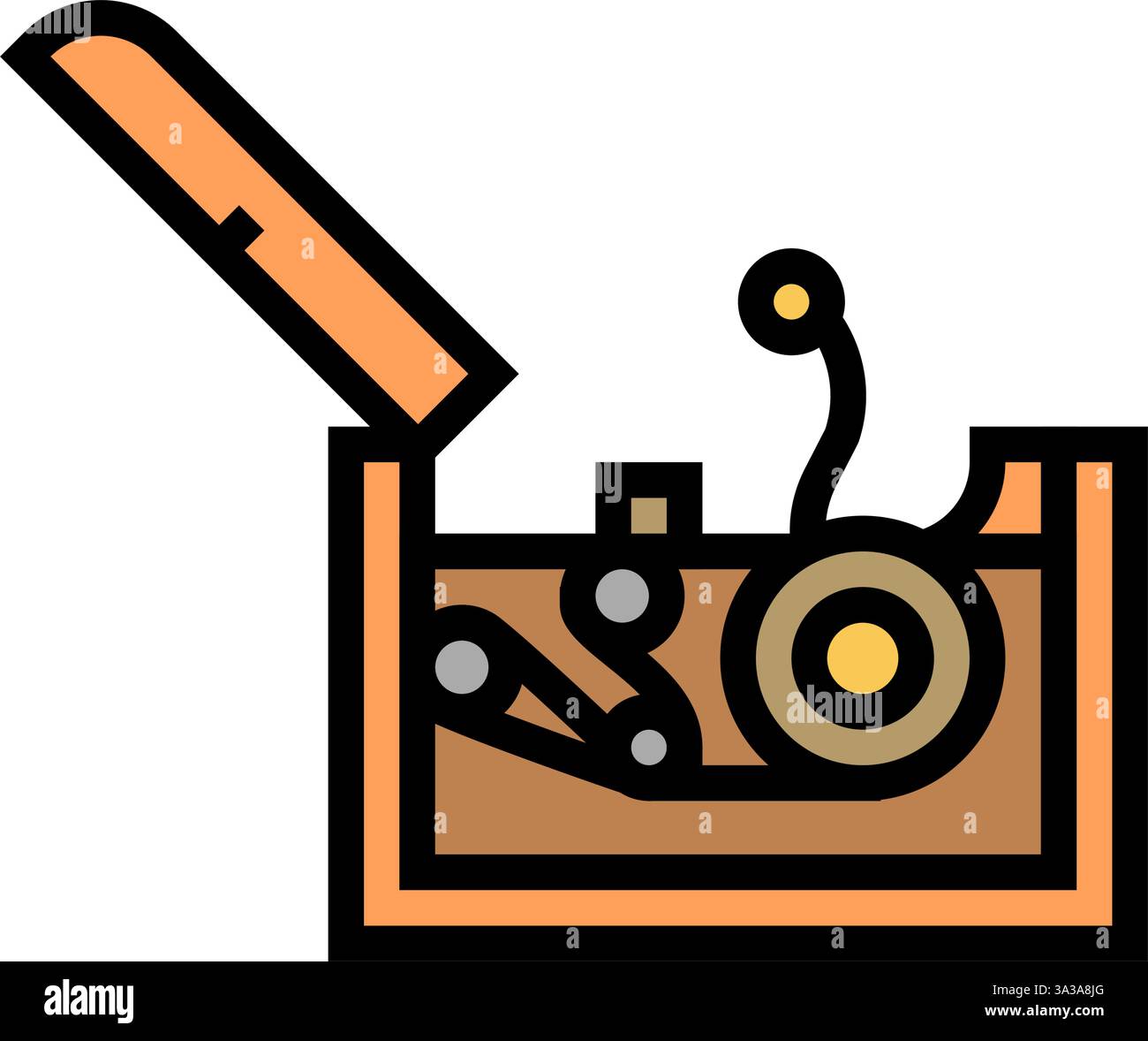 cotton gin industry color icon vector illustration Stock Vector Image ...