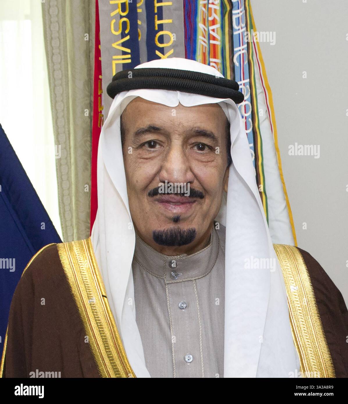 KING SALMAN OF SAUDI ARABIA at the Pentagon in April 2012 whioe he was ...