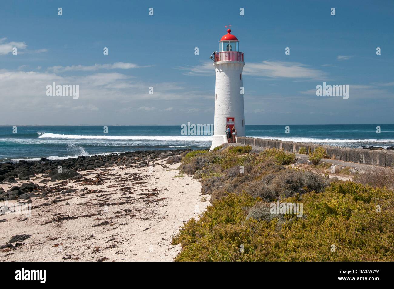 Historic lighthouse on Griffiths Island, Port Fairy, Victoria ...