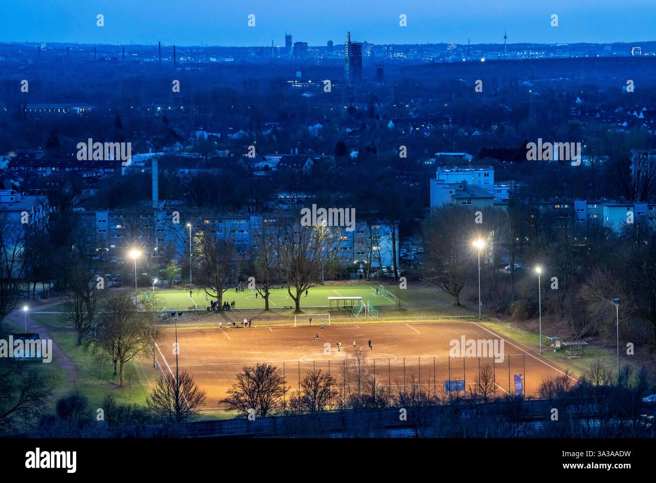 Fußballplatz, Ascheplatz des SuS Beckhausen 05 e.V. in Gelsenkirchen ...