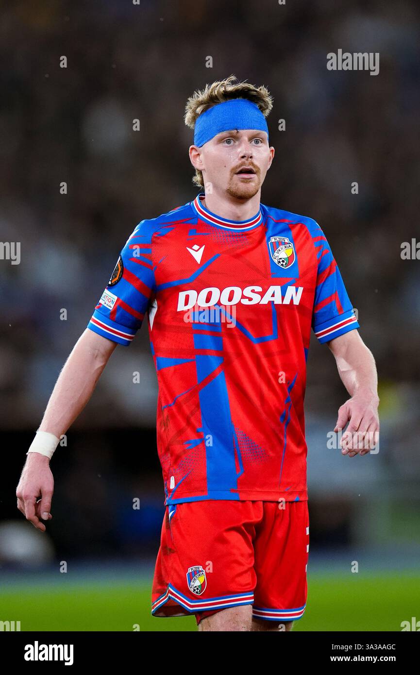 Rome, Italy. 13th Mar, 2025. Pavel Sulc of FC Viktoria Plzen looks on ...