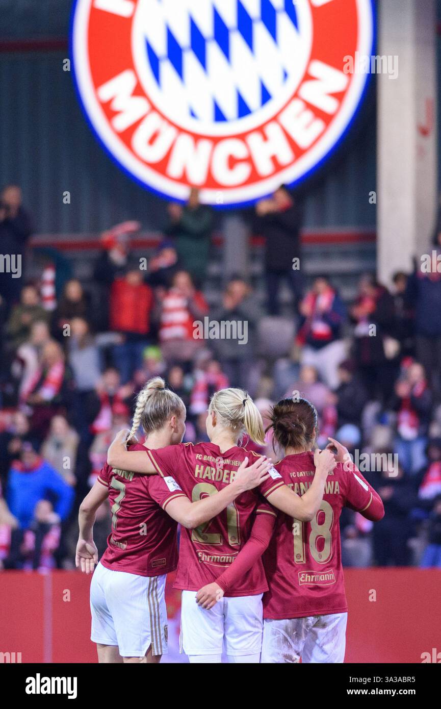 Munich, Germany. 14th Mar, 2025. Munich, Germany, March 14th 2025: Giulia Gwinn (7 FC Bayern ...