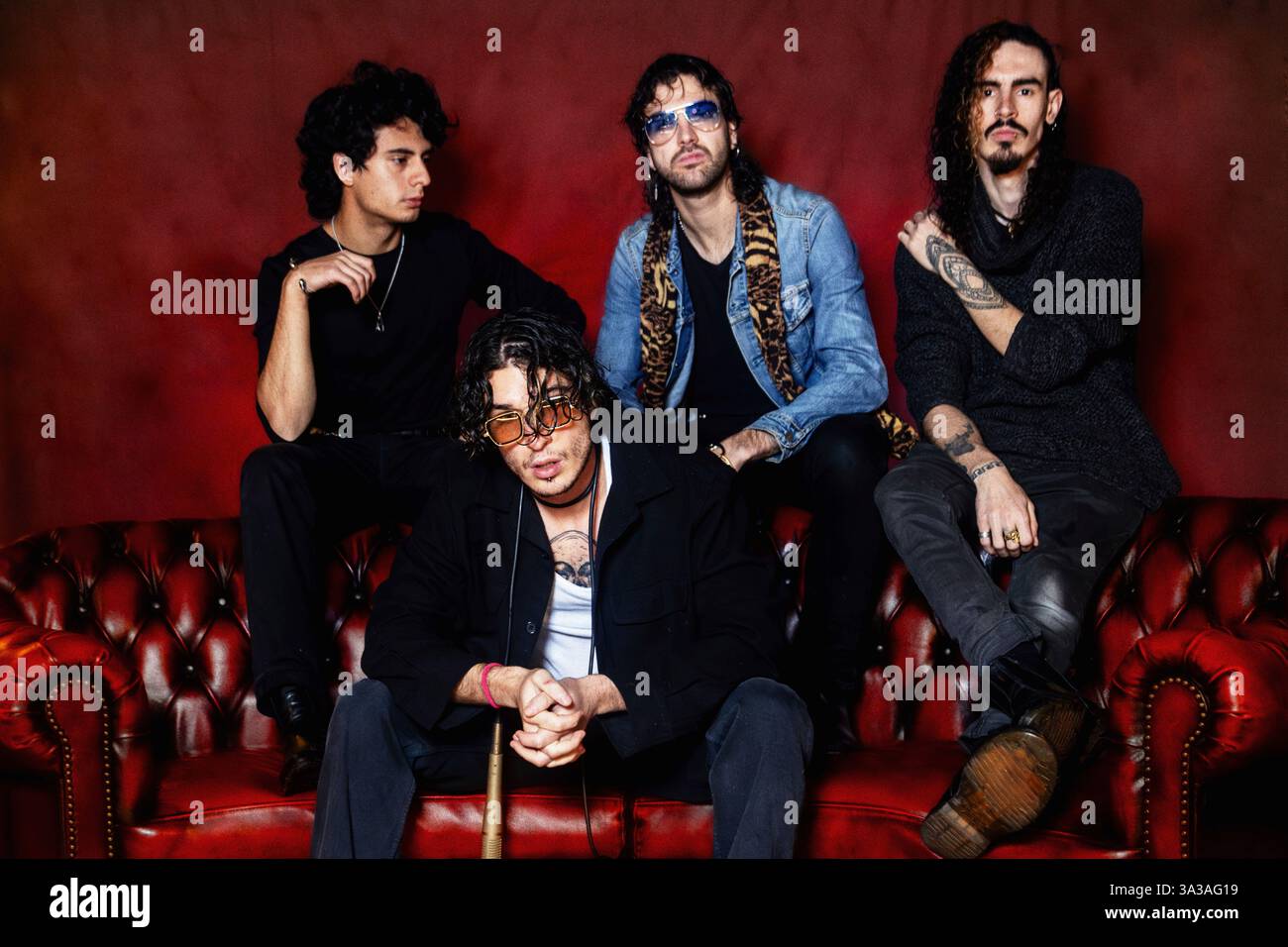 The band Ultraligera poses for Europa Press, March 11, 2025, in Madrid ...