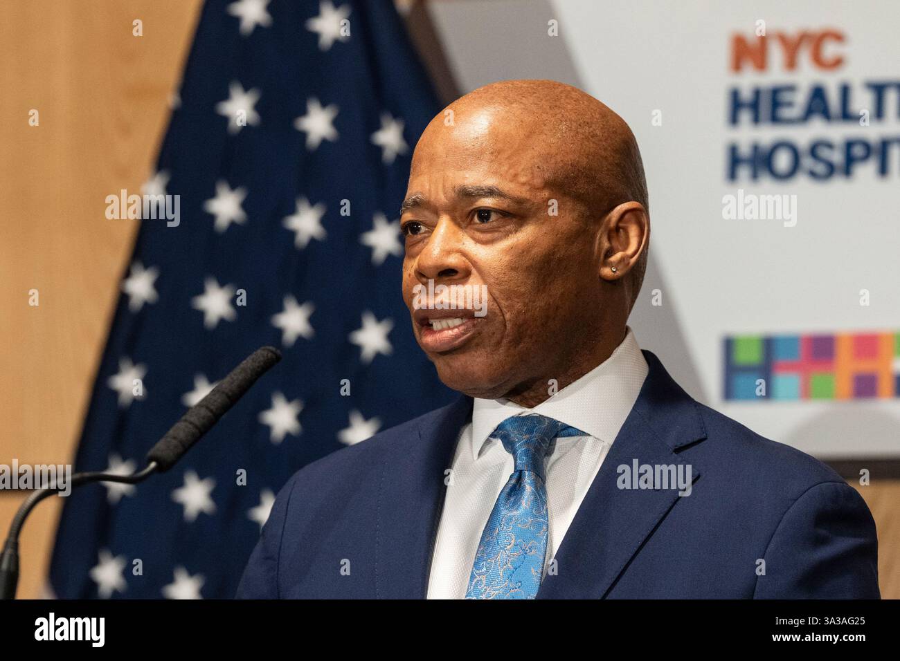 March 14, 2025, New York, New York, United States: Mayor Eric Adams ...