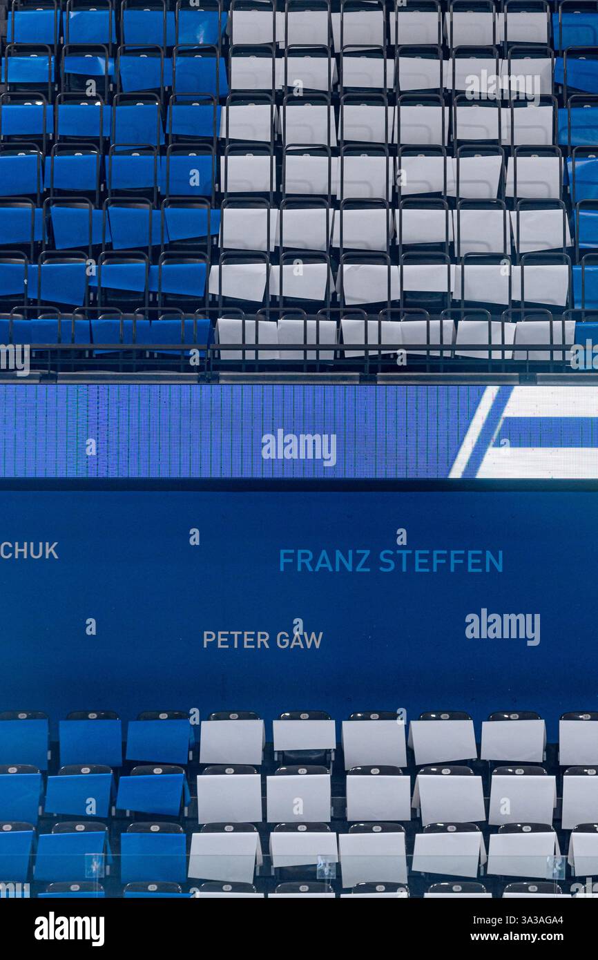 The Bossard Arena is prepared for a beautiful fan choreography - 14.03. ...