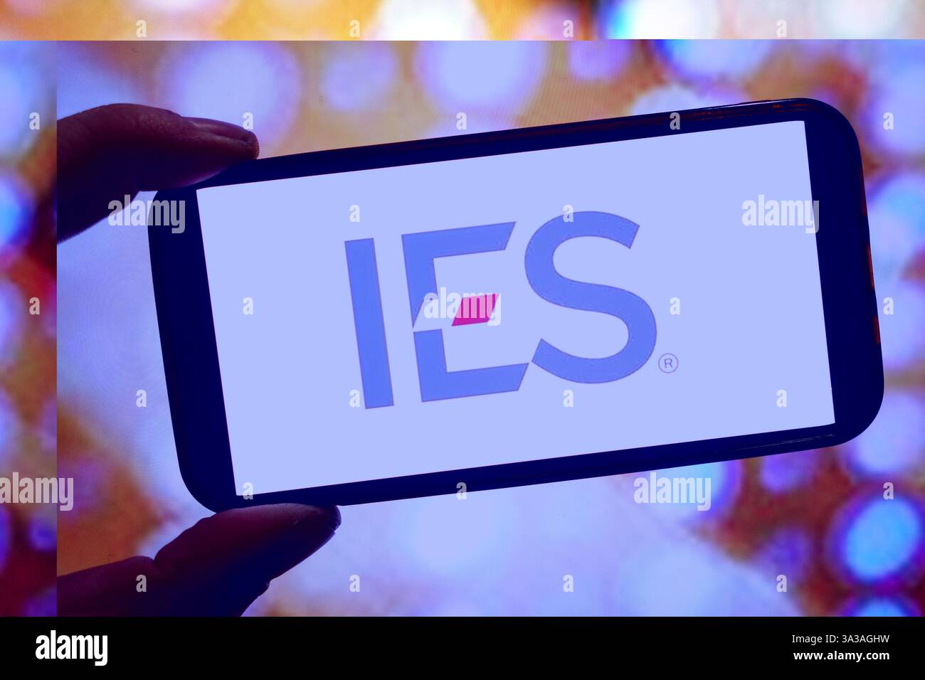 March 13, 2025, Poland: In this photo illustration, the IES Holdings ...