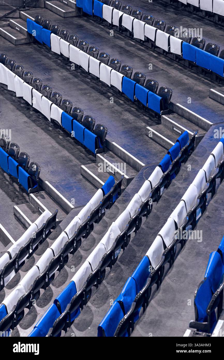 The Bossard Arena is prepared for a beautiful fan choreography - 14.03. ...