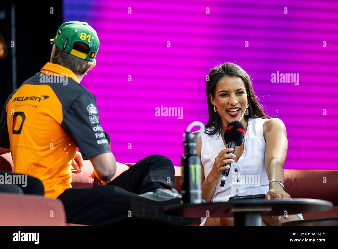 Melbourne, Australien. 14th Mar, 2025. Ariana Bravo (F1 Moderatorin ...