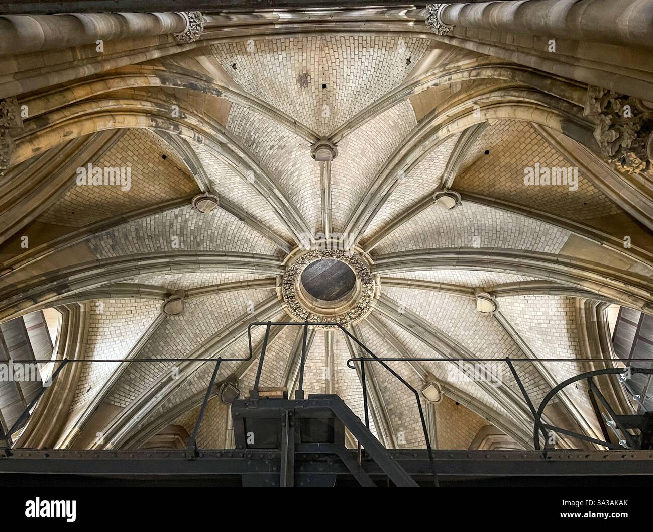 Detail of the interior structure of the vault of Cologne Cathedral ...
