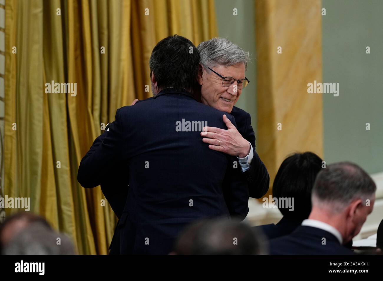 Terry Duguid, right, Minister of Environment and Climate Change ...