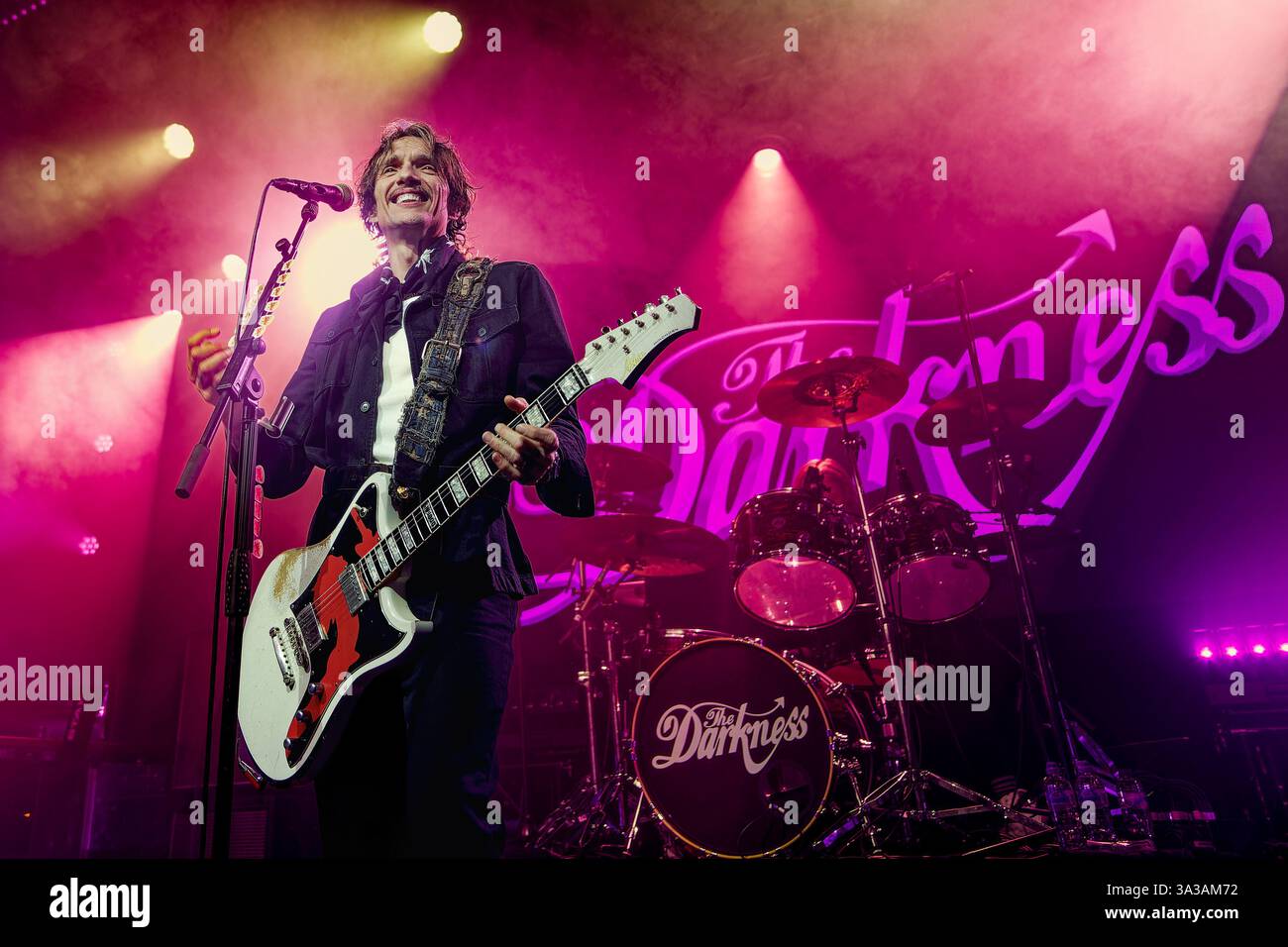 March 14, 2025, Liverpool, United kingdom: JUSTIN HAWKINS(vocals ...